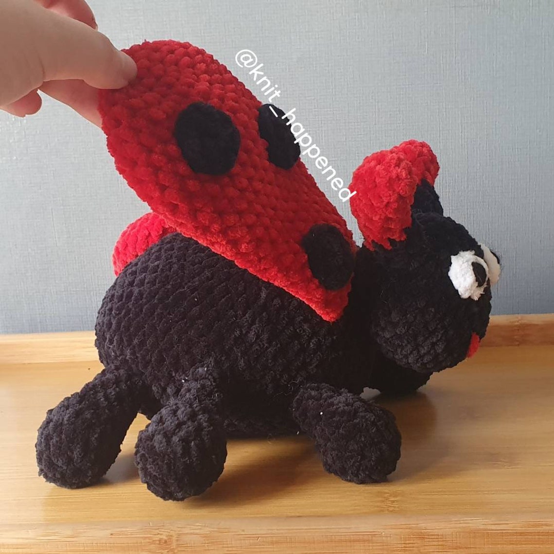 Ladybird Amigurumi Ladybird Plushy Soft Teddy Ladybug - Etsy