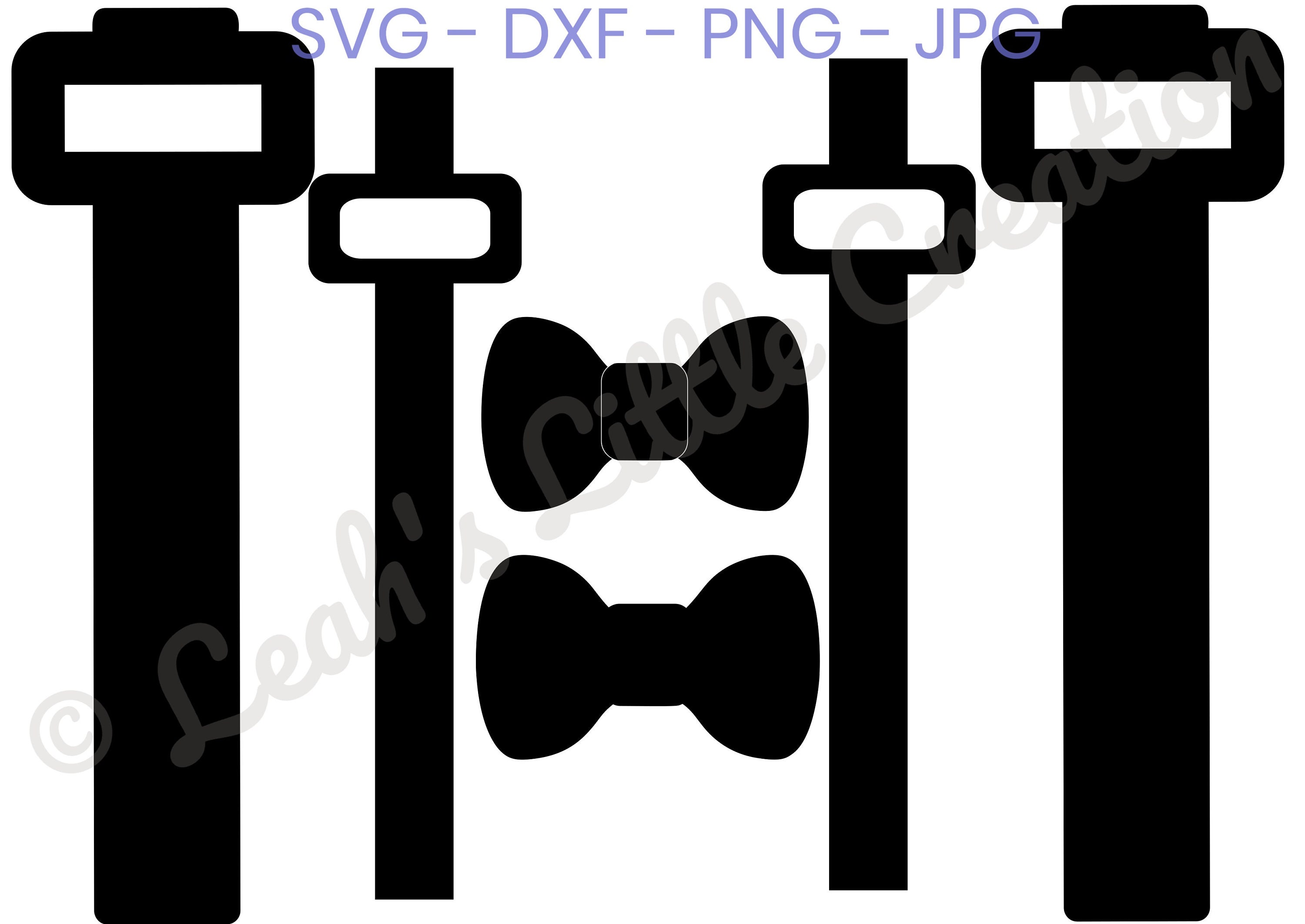 Suspenders & Bow Tie Bundle Svg Dxf Png Jpg Boy Svg Baby Bow | Etsy