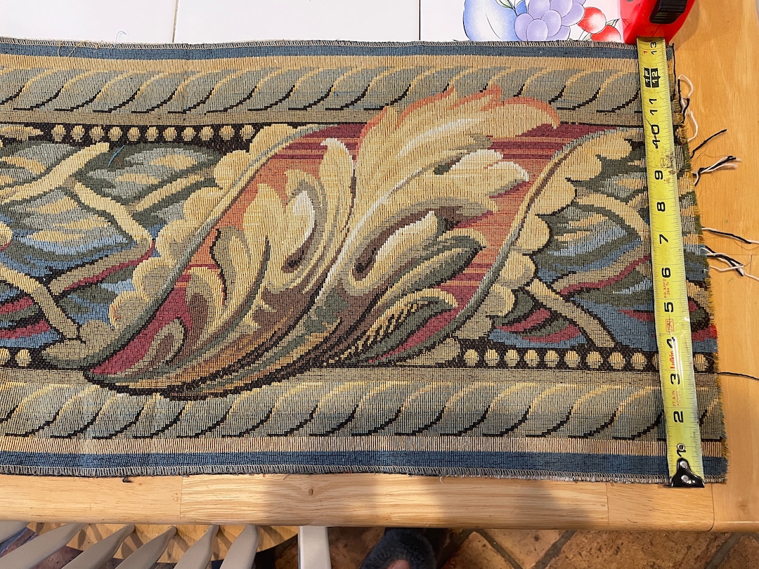 Tapestry Woven Border- 13 Inch Wide Made in Italy 100 % Cotton - Etsy