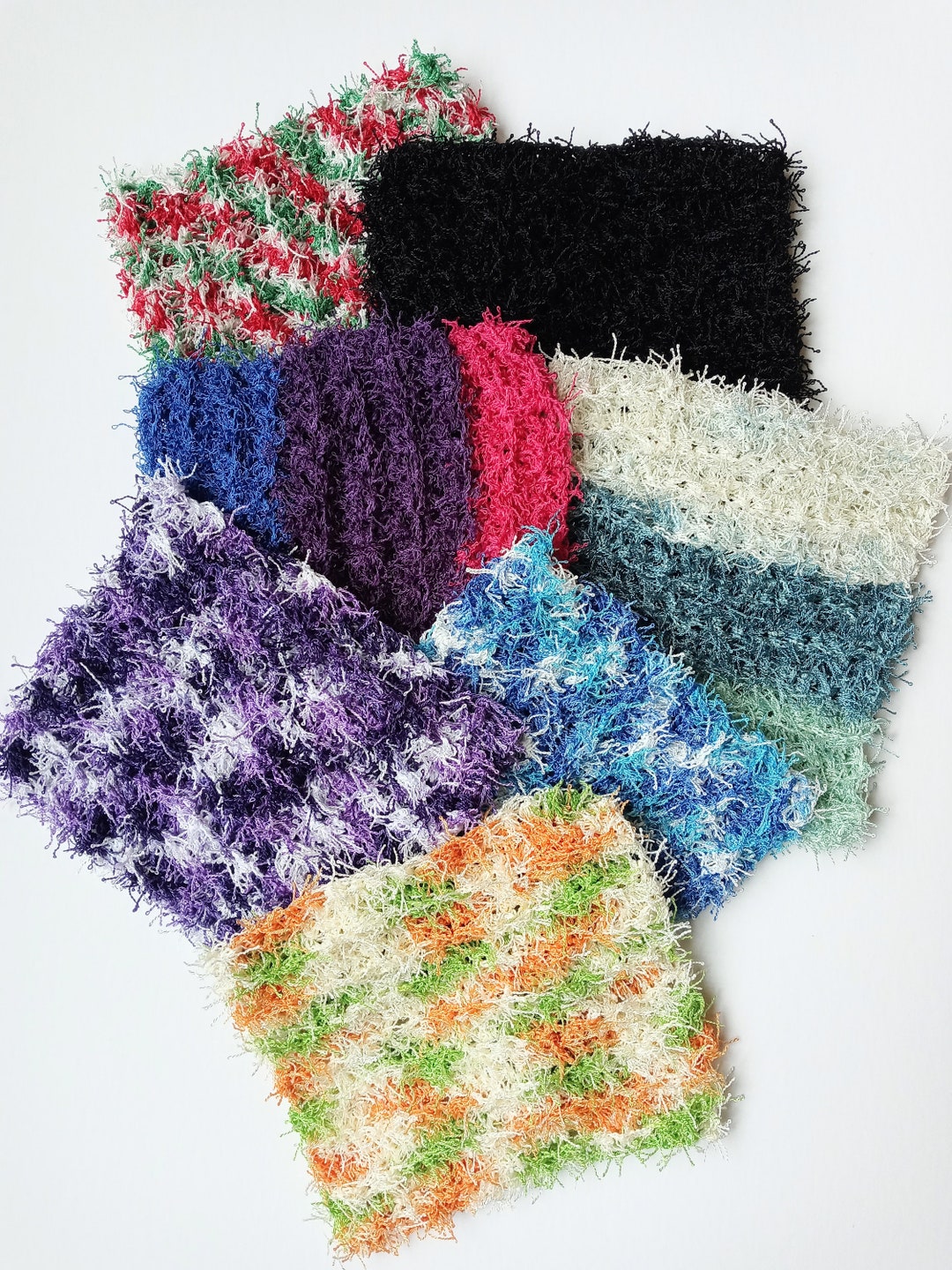 Extra Large Crochet Scrubbie, Handmade Scrubbie Washcloth, Kitchen ...