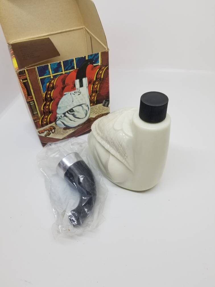 Vintage Avon (sherlock Holmes) Bulldog Pipe Cologne Bottle (FULL ...