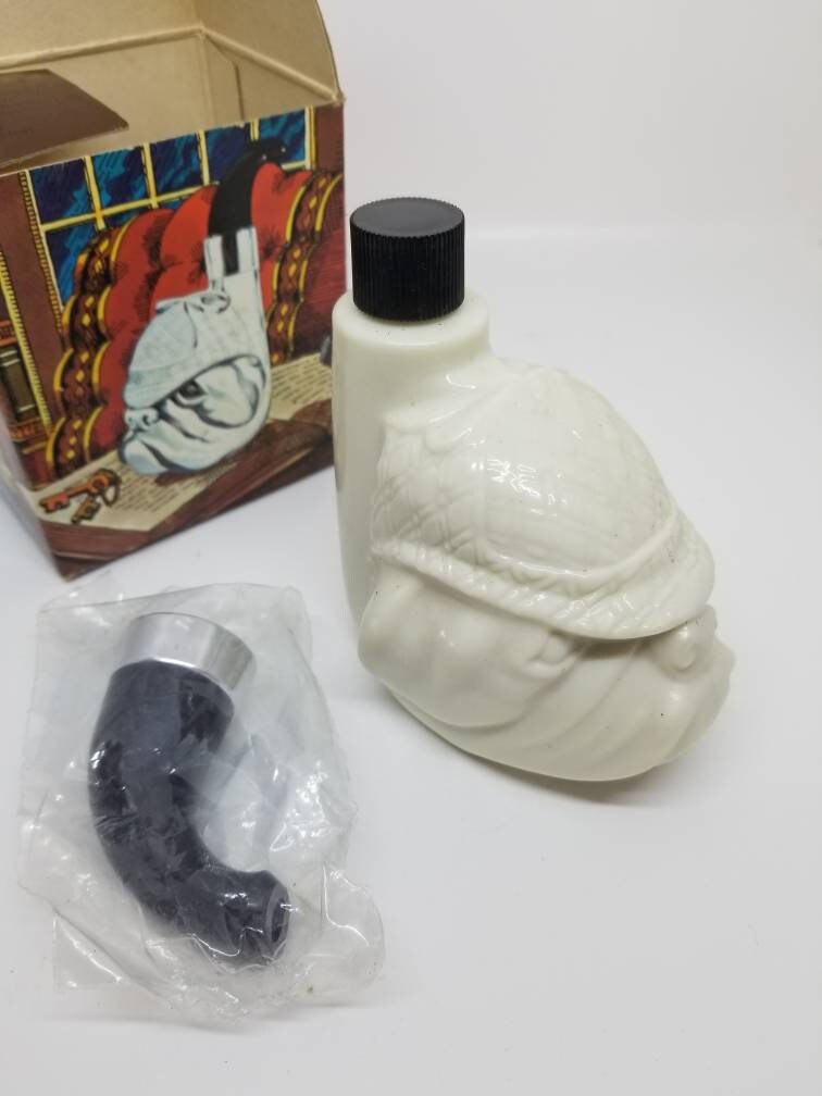 Vintage Avon (sherlock Holmes) Bulldog Pipe Cologne Bottle (FULL ...