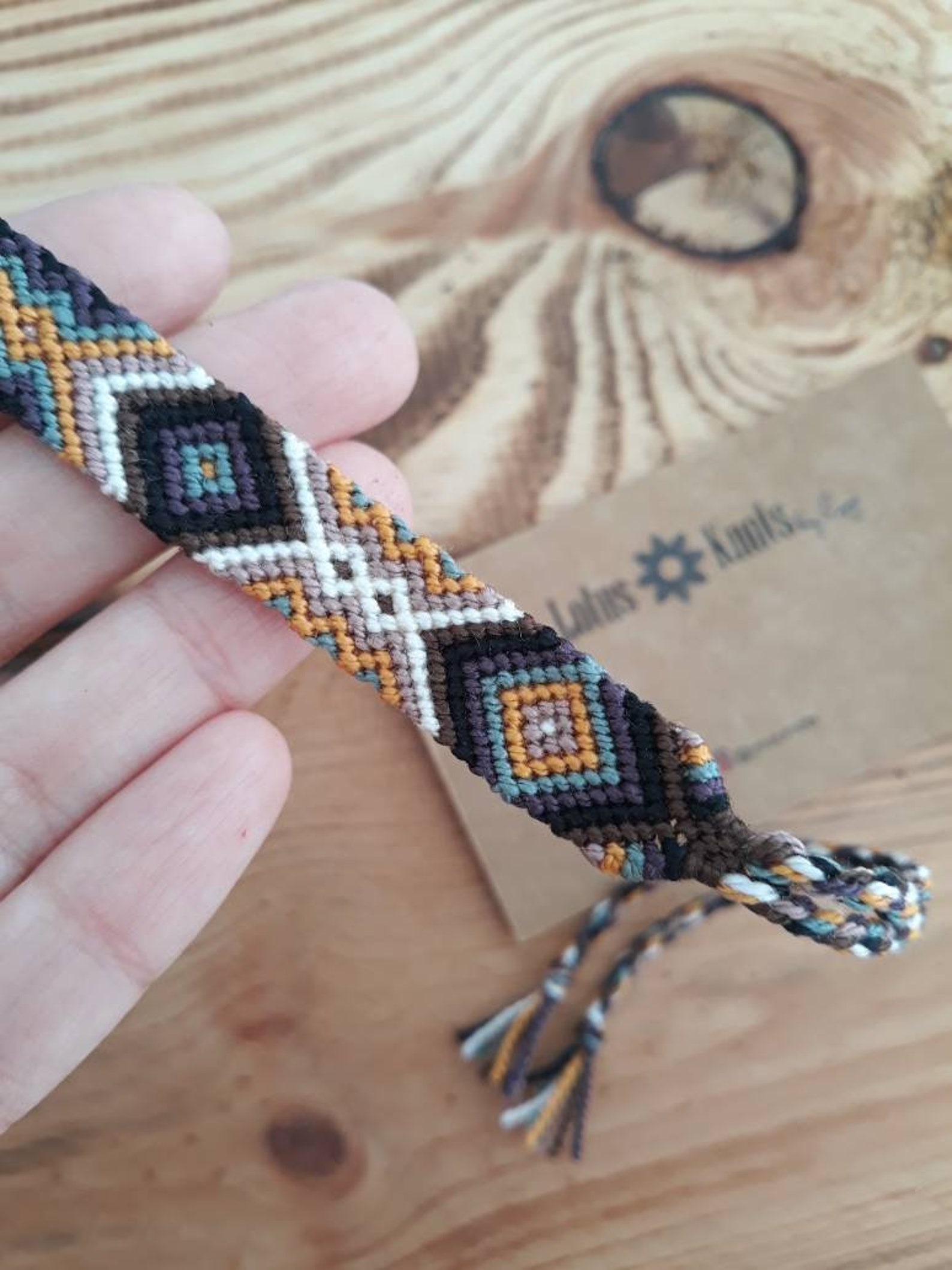 Aztec Friendship Bracelet Women Men String Diamond Bracelet - Etsy