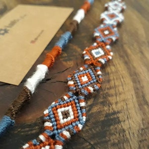 Set of 2 Handwoven Ethnic Tribal Friendship Bracelet With Boho Colors ...
