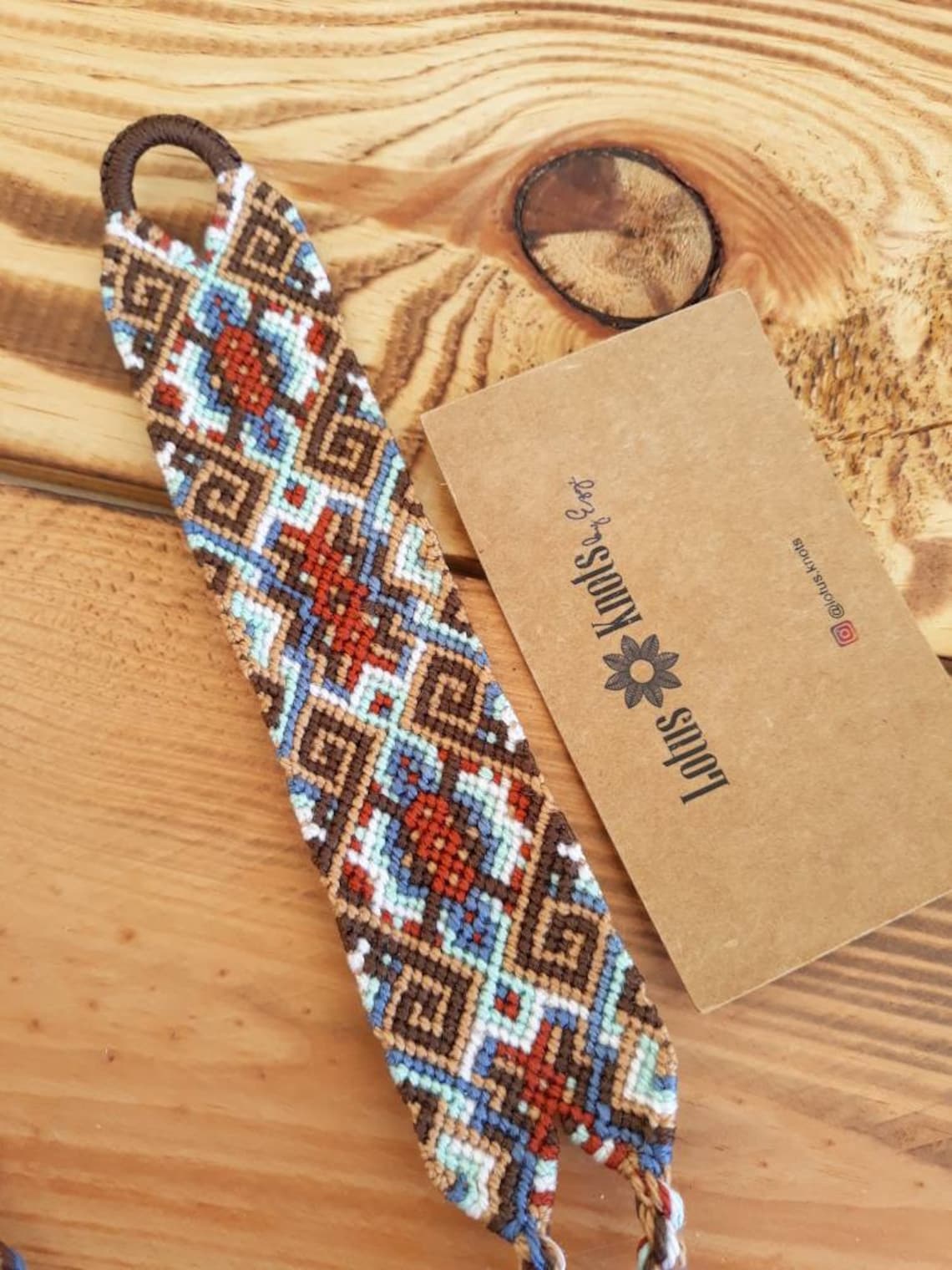 Handcrafted Wide Braided Friendship Bracelet in Natural Colors - Etsy