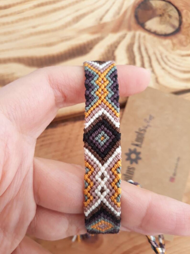 Aztec Friendship Bracelet Women Men String Diamond Bracelet - Etsy