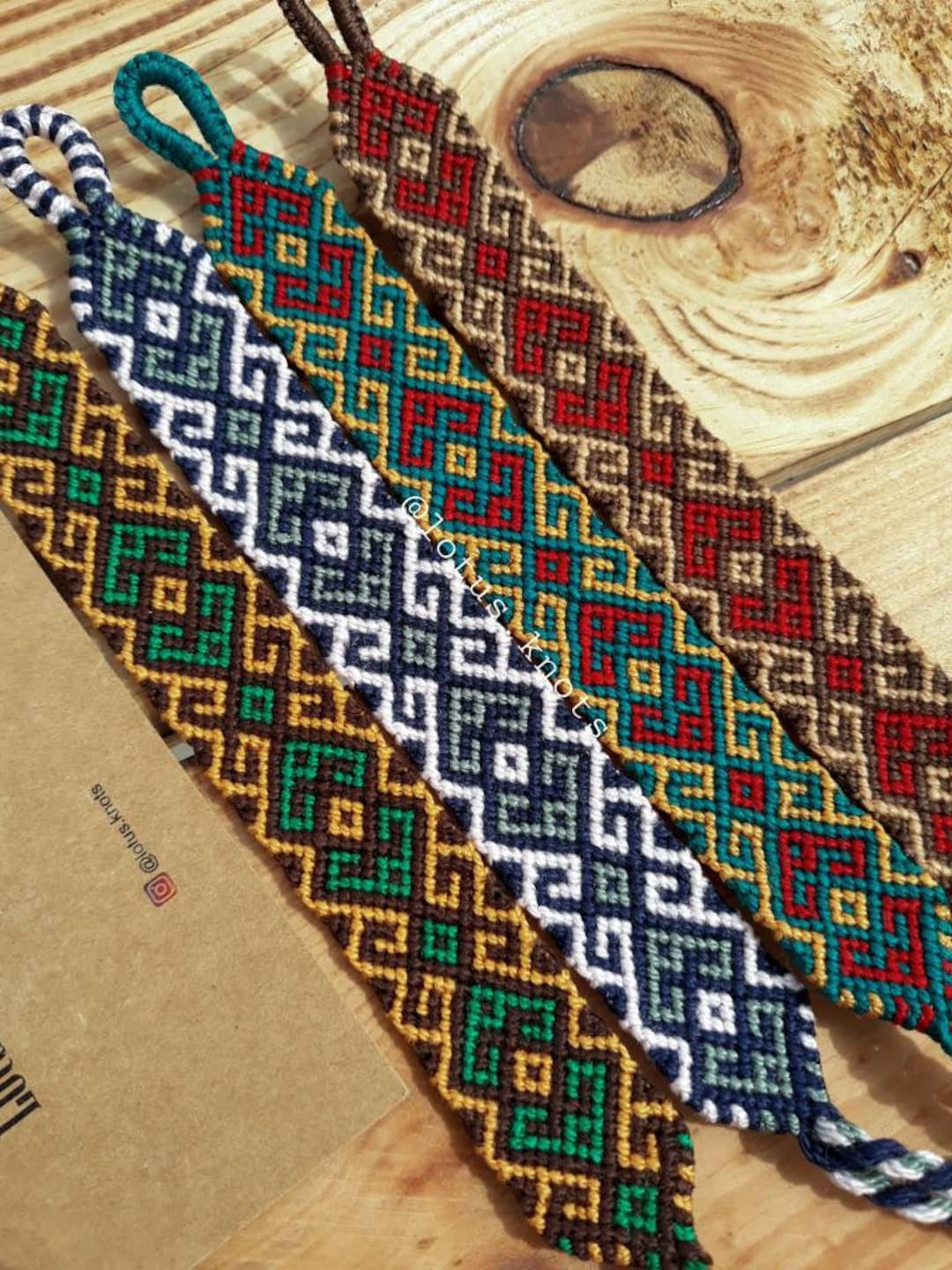 Boho Hand Woven Friendship Bracelet, Ethnic Knotted Design - Etsy