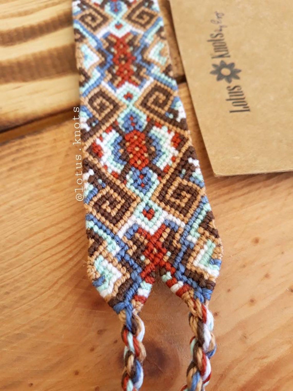 Handcrafted Wide Braided Friendship Bracelet in Natural Colors - Etsy