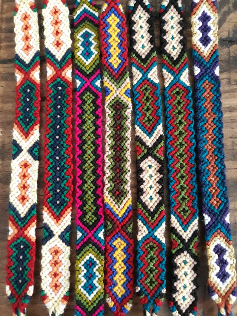 Aztec Friendship Bracelet Woven Summer Boho Jewelry Best - Etsy