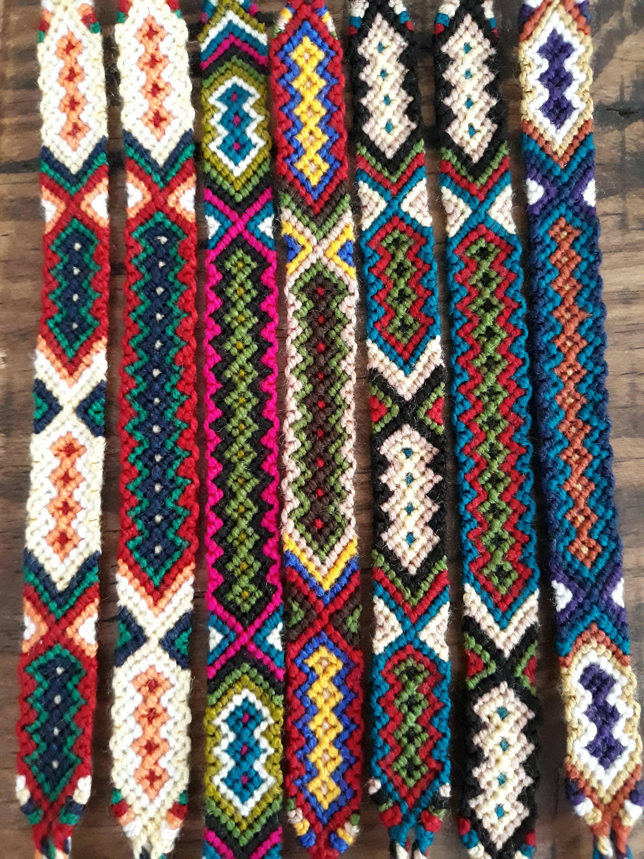 Aztec Friendship Bracelet Woven Summer Boho Jewelry Best - Etsy