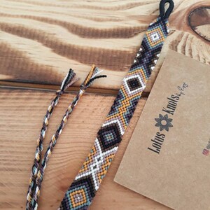 Aztec Friendship Bracelet Women, Men, String Diamond Bracelet Men, Boho ...