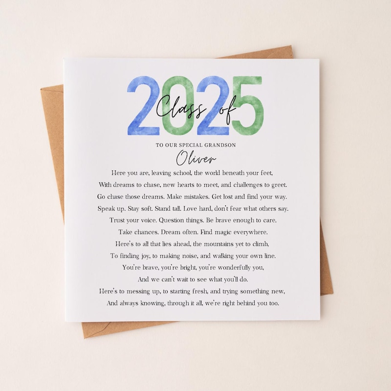 Leavers Poem - Etsy UK