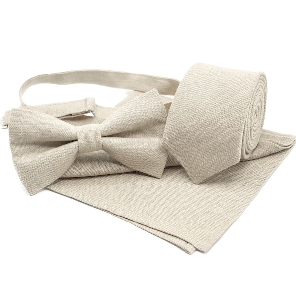 Beige Bow Tie - Etsy