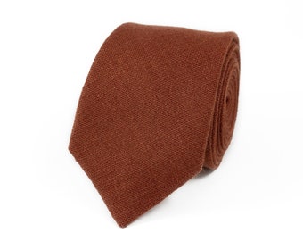 Rust Color Tie - Etsy UK
