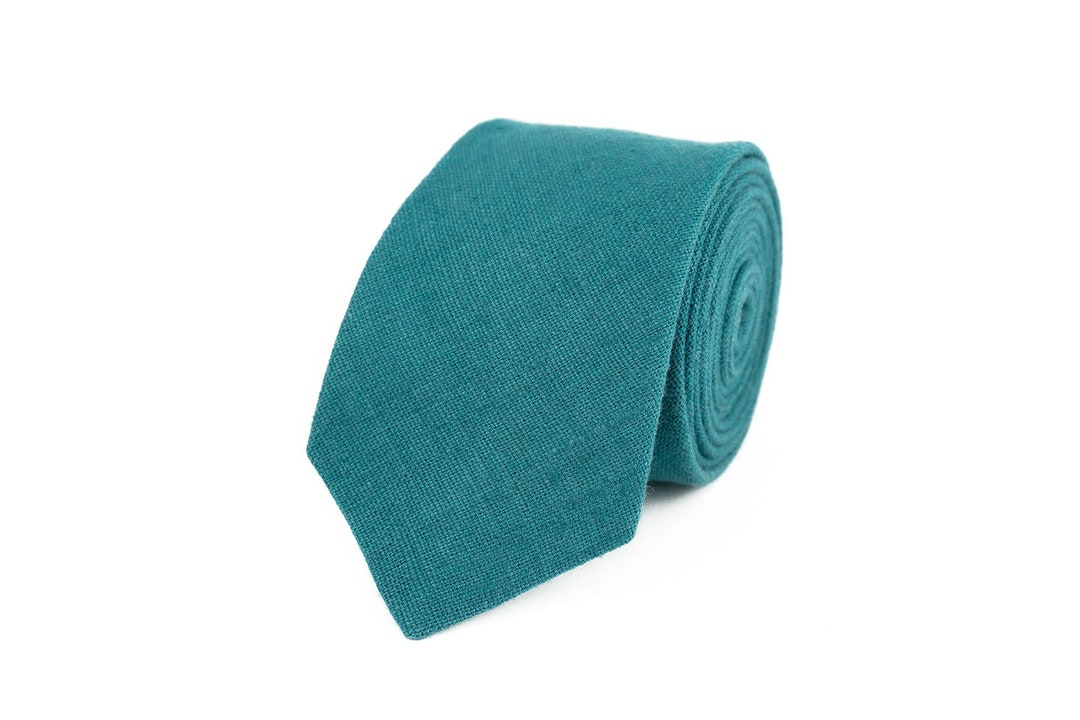 Oasis Color Linen Skinny Slim or Standard Necktie for Man Available ...