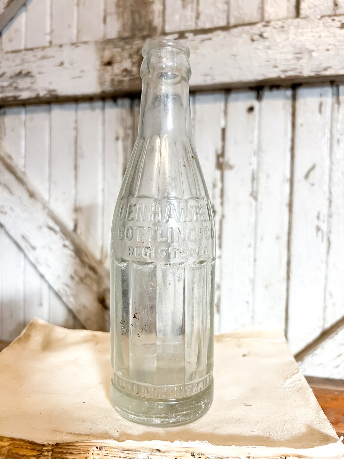 Vintage Denhalter Bottling Company Soda Bottle - Etsy