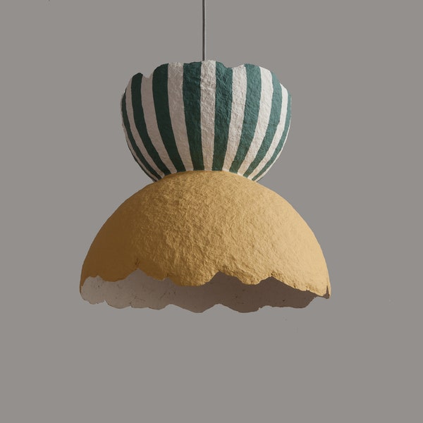 Paper Mache Lamp - Etsy