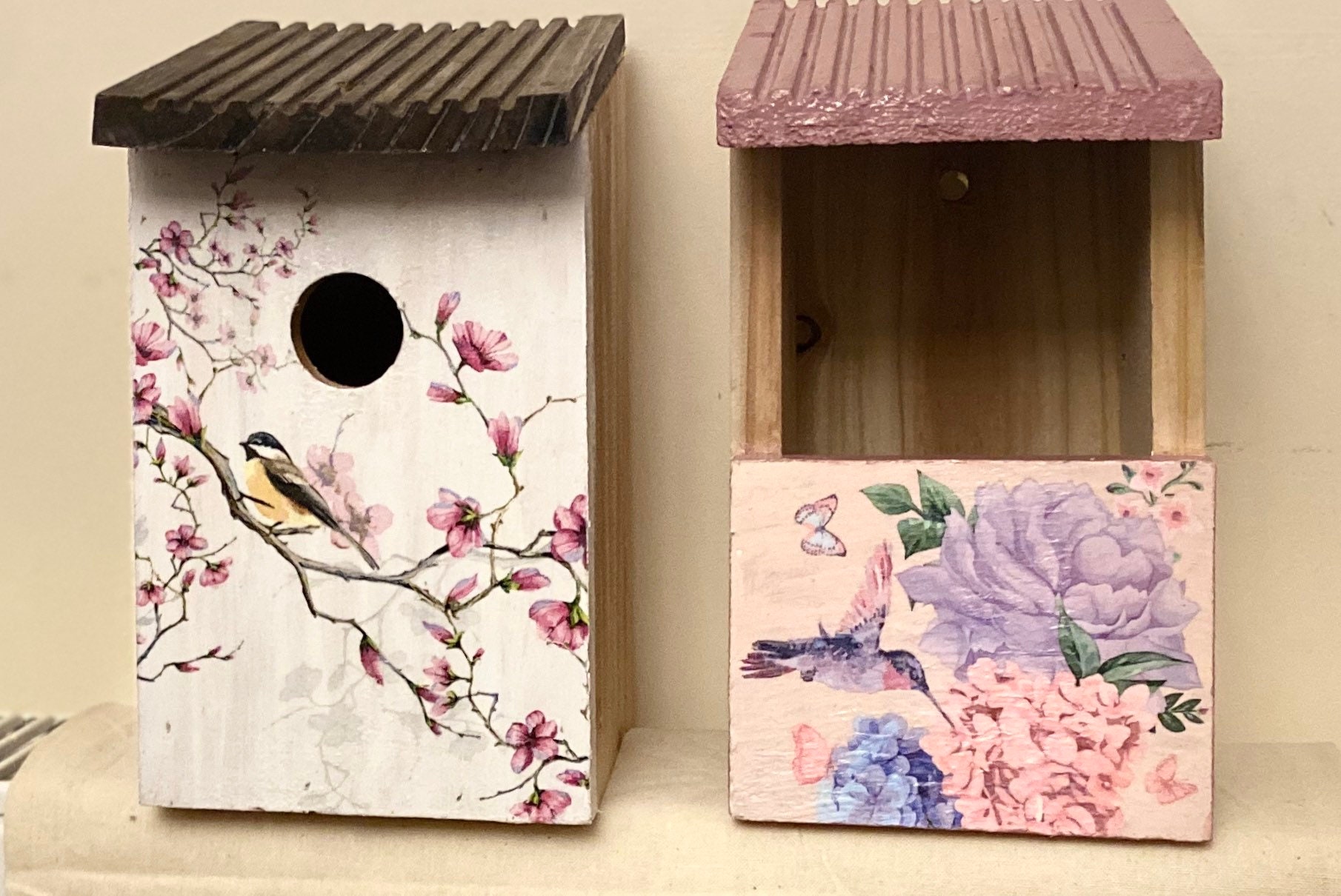 Nesting Bird House/boxes Gifts for Him for Her Garden - Etsy