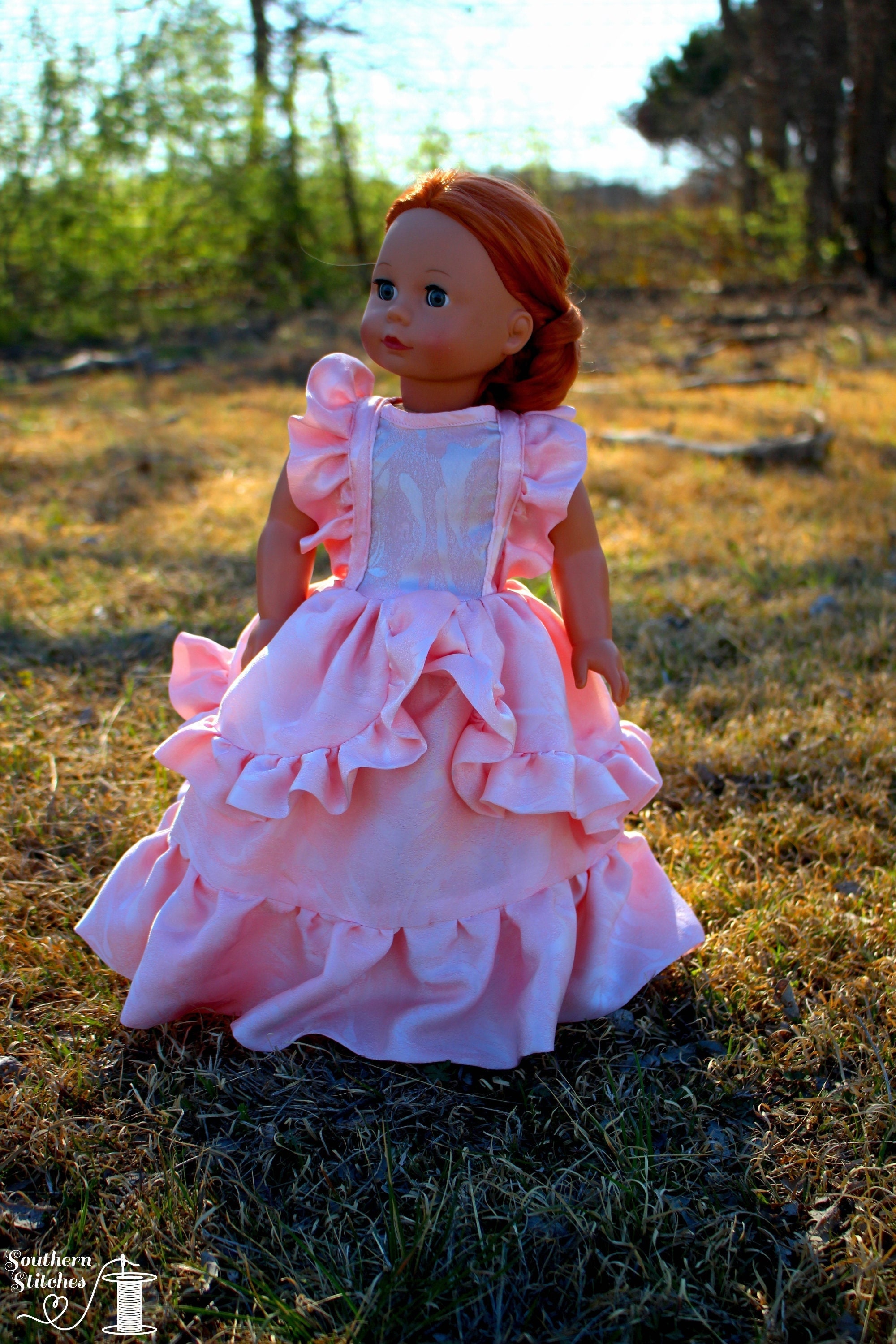 Pink Princess Doll Dress/gown With Pettiecoat for 18 Inch Doll ...