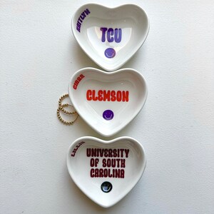 Personalized College Ring Dish| College Graduation Gift| Ring Dish ...