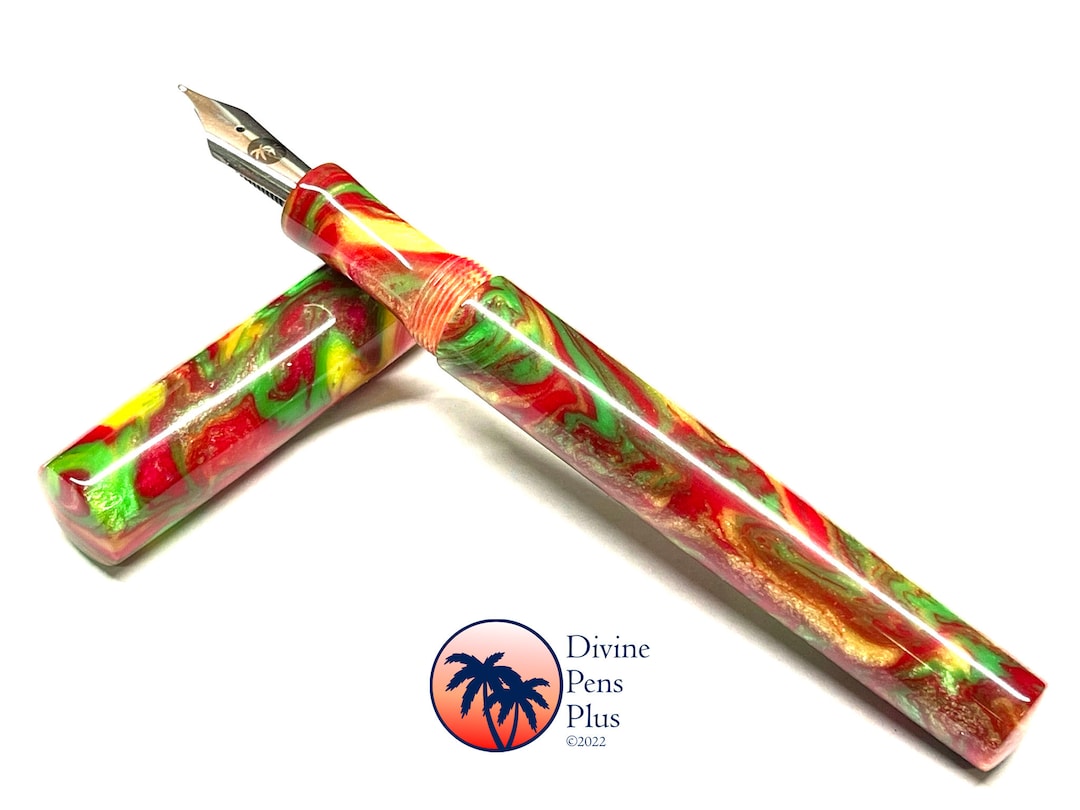 Spes Fountain Pen - "fantasy Fest" by Divine Pens - Etsy Australia