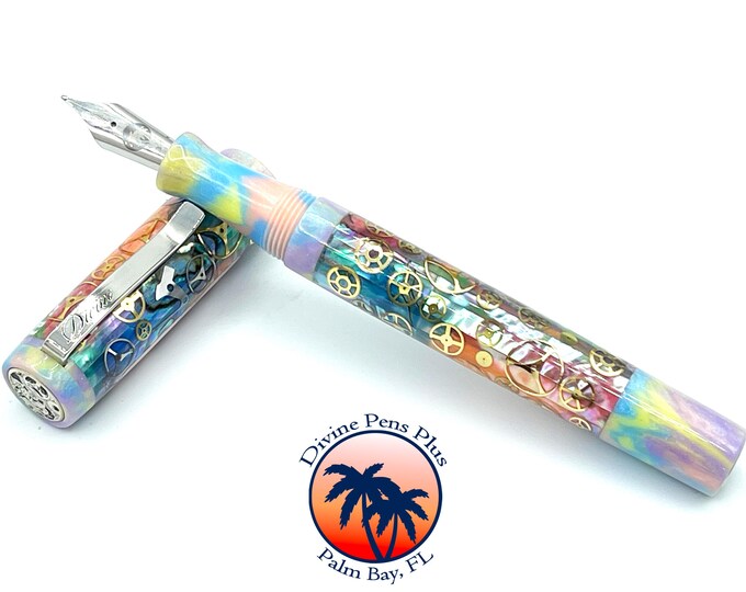 Custom Fountain Pen - Franck Mueller Watch Parts W/abalone and ...