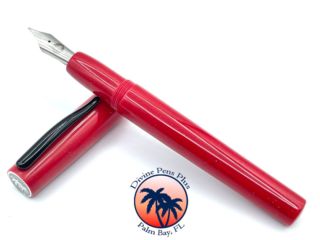 Agape Fountain Pen - "red Sparkle" by Divine Pens Plus - Etsy