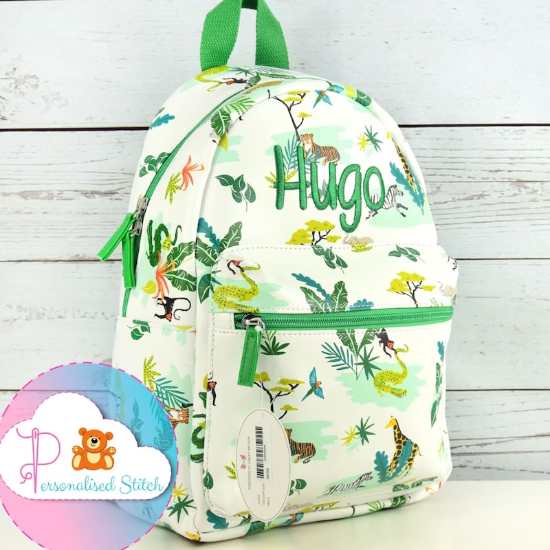 Embroidered Backpack - Etsy