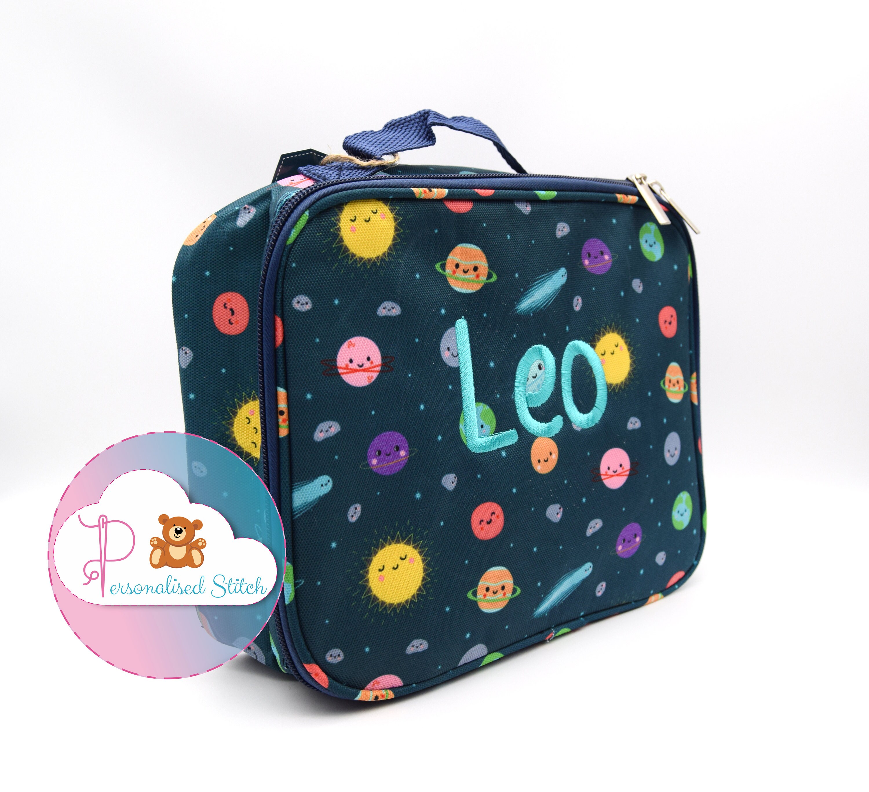 Personalised Embroidered Lunch Box Back to School Kids Boys - Etsy UK