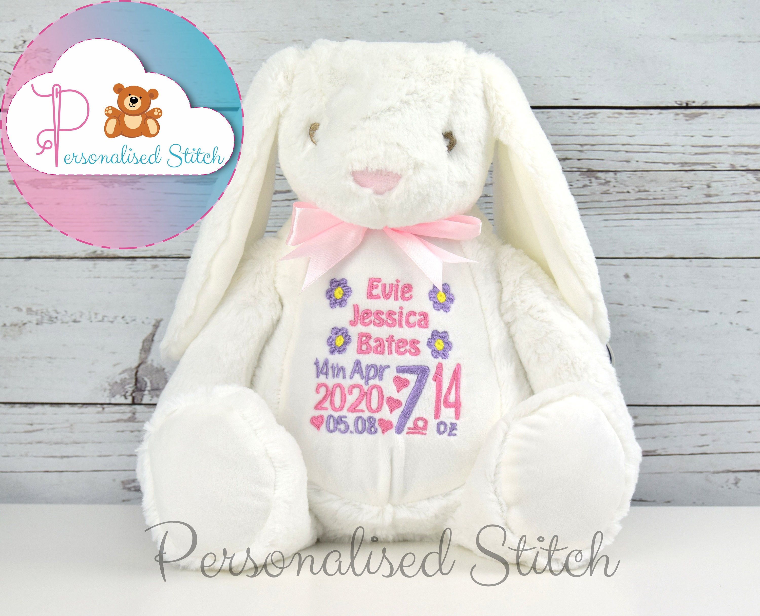 Personalised Bunny Rabbit Teddy Bear / Easter Bunny Gift/ - Etsy