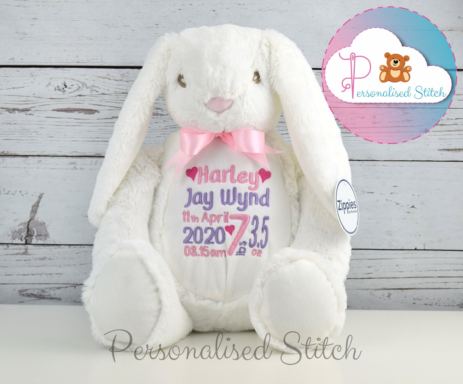 Personalised Bunny Rabbit Teddy Bear / Easter Bunny Gift/ | Etsy