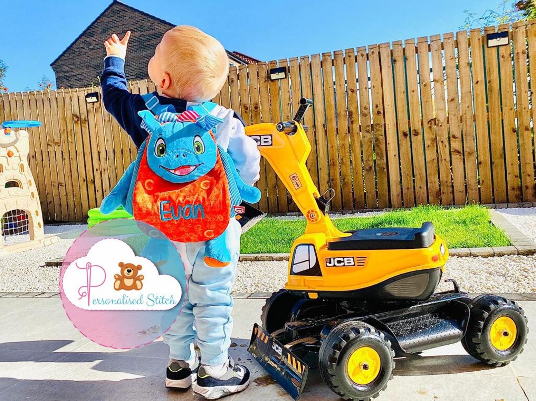 Personalised Kids Backpack Cubbies Dragon | Baby Backpack | Embroidered ...