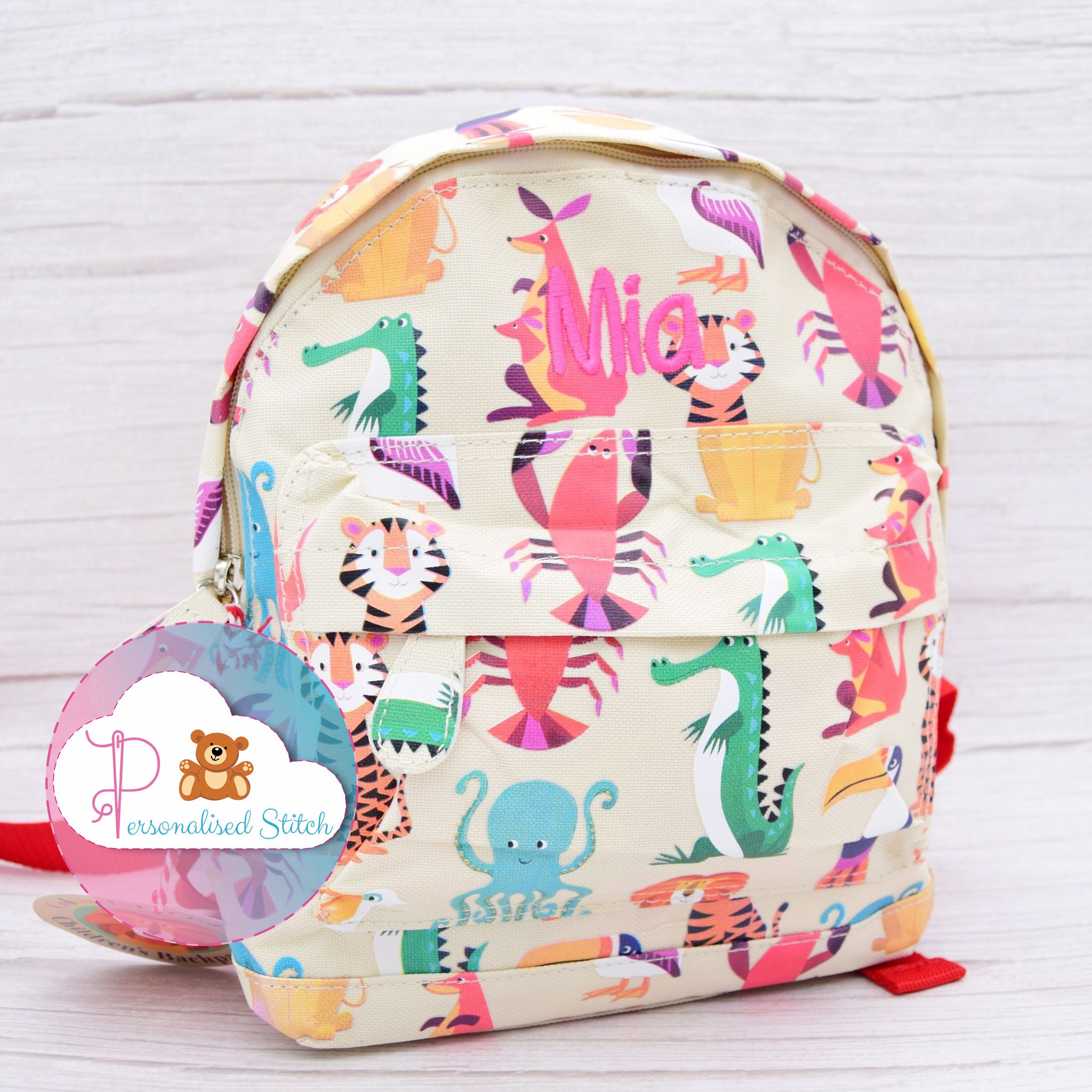 Personalised Girls & Boys Mini Backpack Embroidered Toddler - Etsy UK