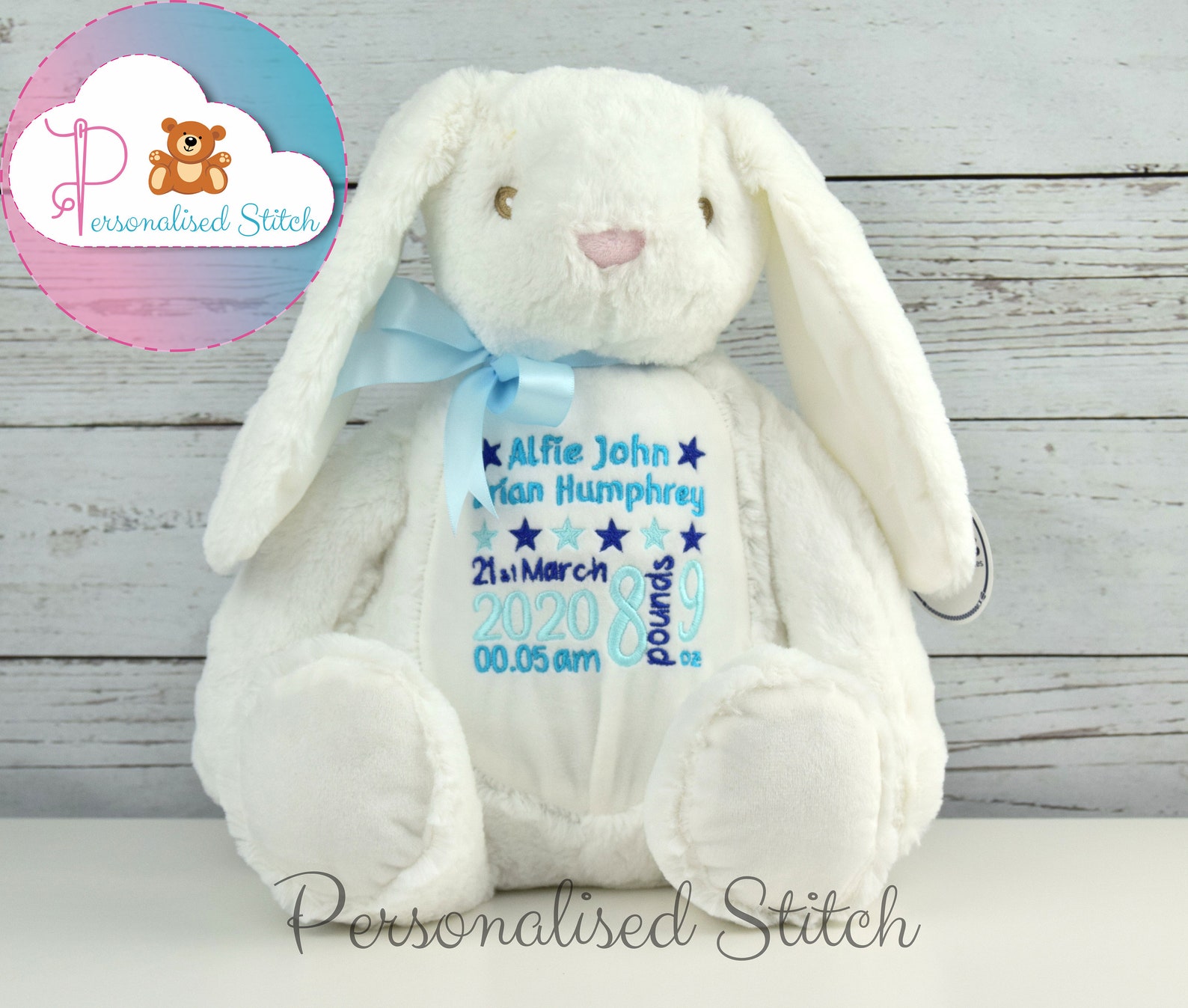 Personalised Bunny Rabbit Teddy Bear / Easter Bunny Gift/ | Etsy