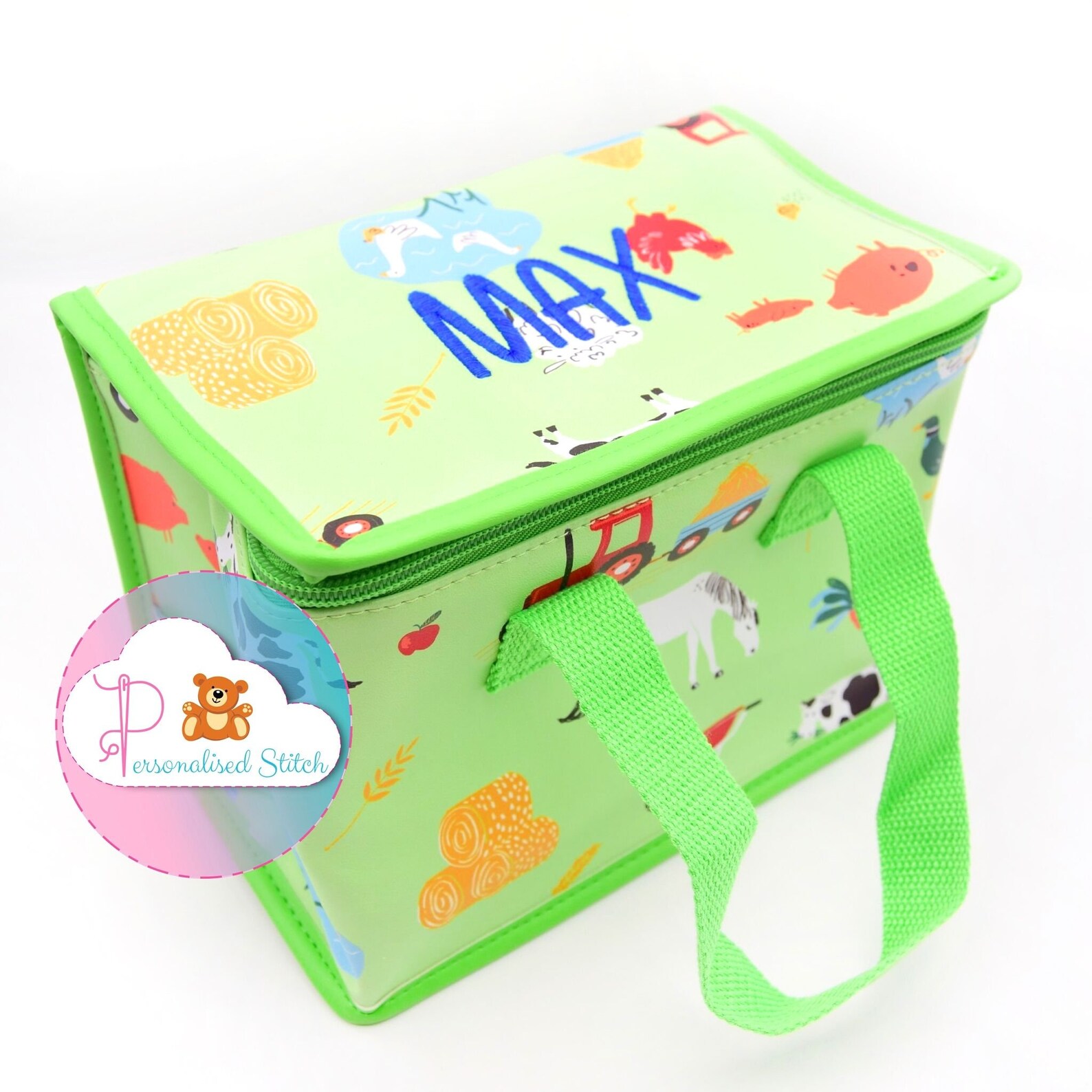 Personalised Embroidered Kids Lunch Box Bag Back to School - Etsy UK