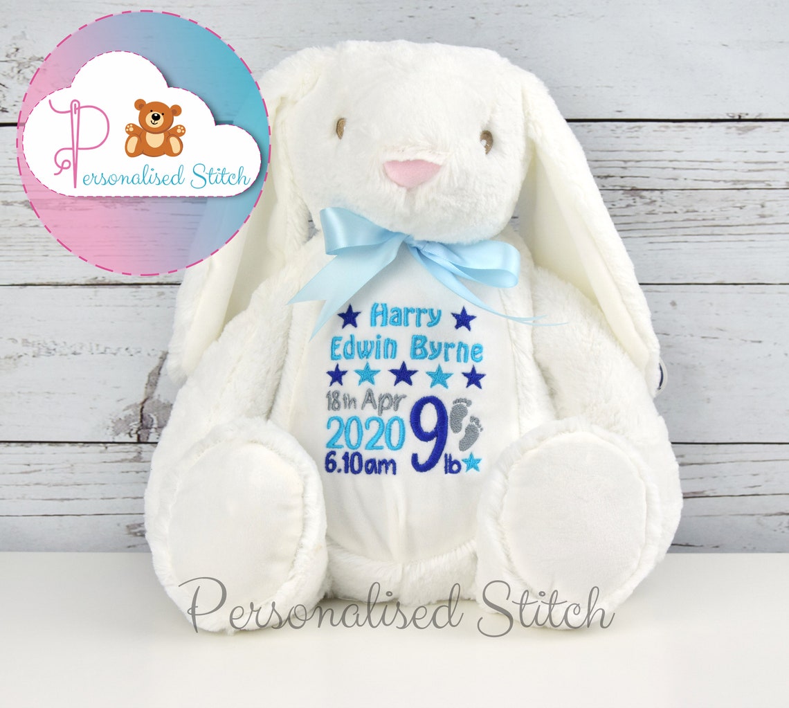 Personalised Bunny Rabbit Teddy Bear / Easter Bunny Gift/ | Etsy