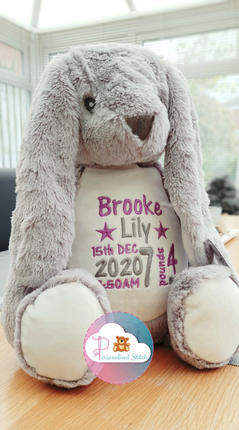 Personalised Bunny Rabbit Teddy Bear / Easter Bunny Gift/ | Etsy