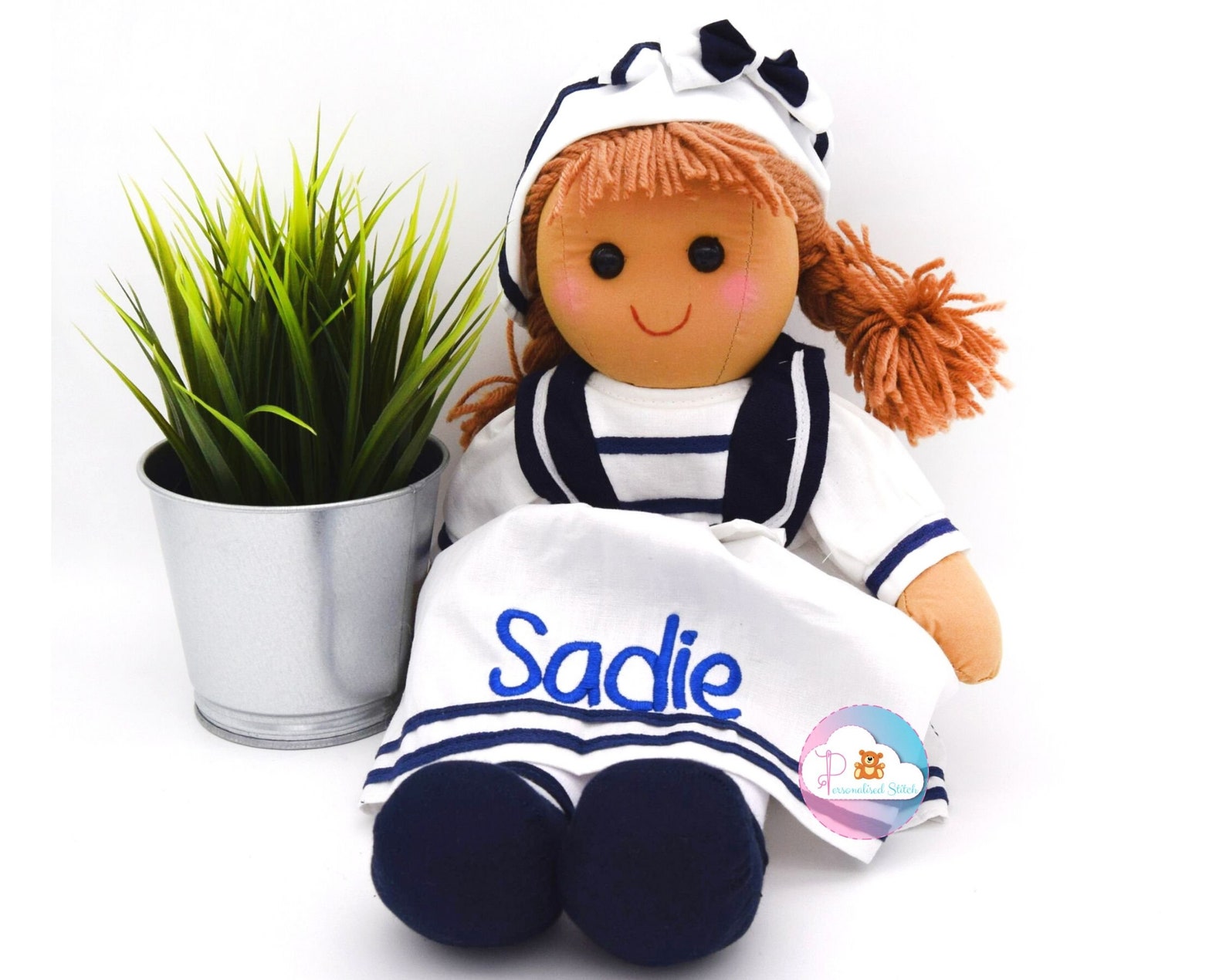 Personalised Rag Dolls Rose Embroidered Birthday Baby Gift - Etsy