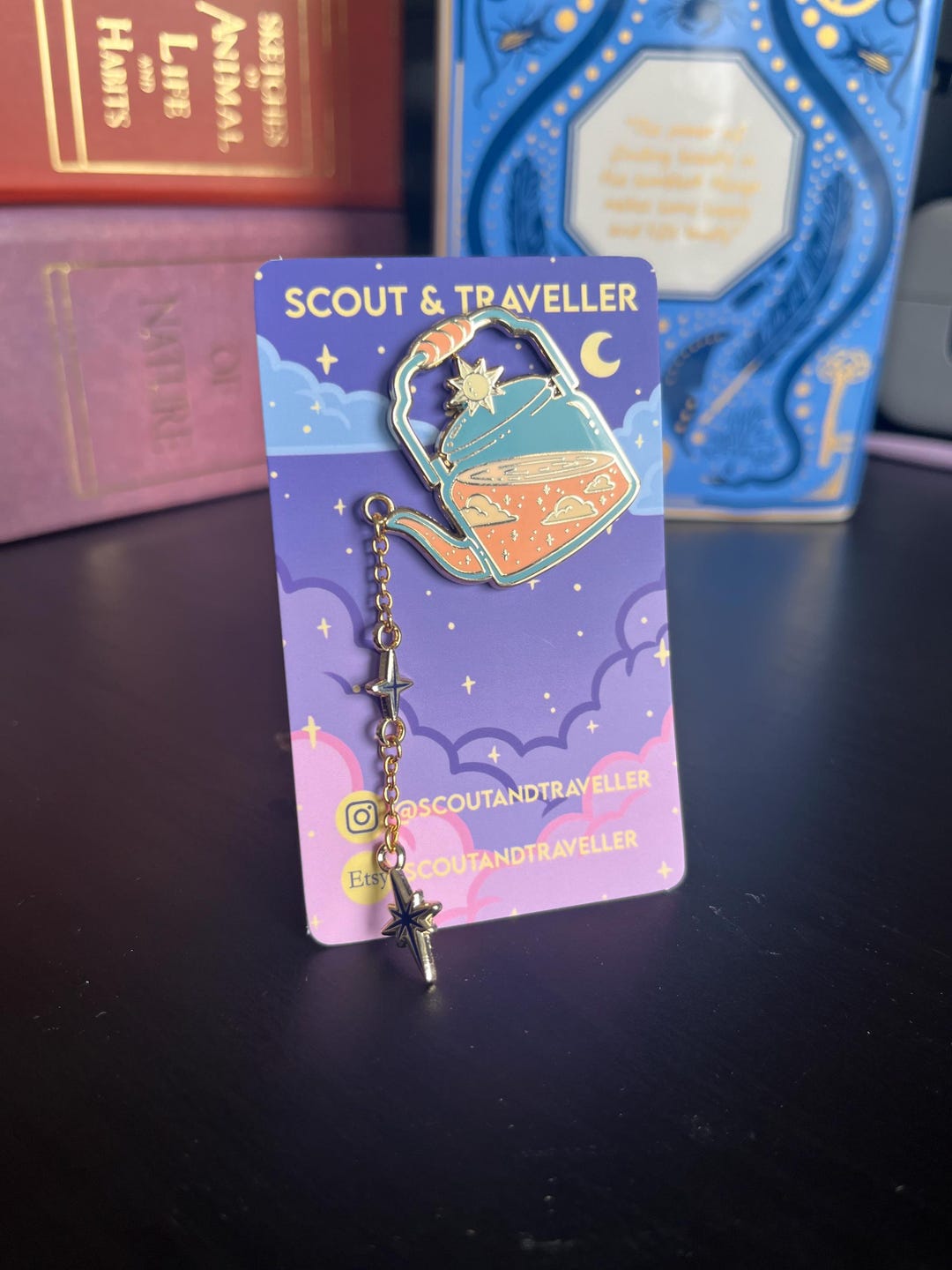 Celestial Teapot Pin - Sunset - Etsy