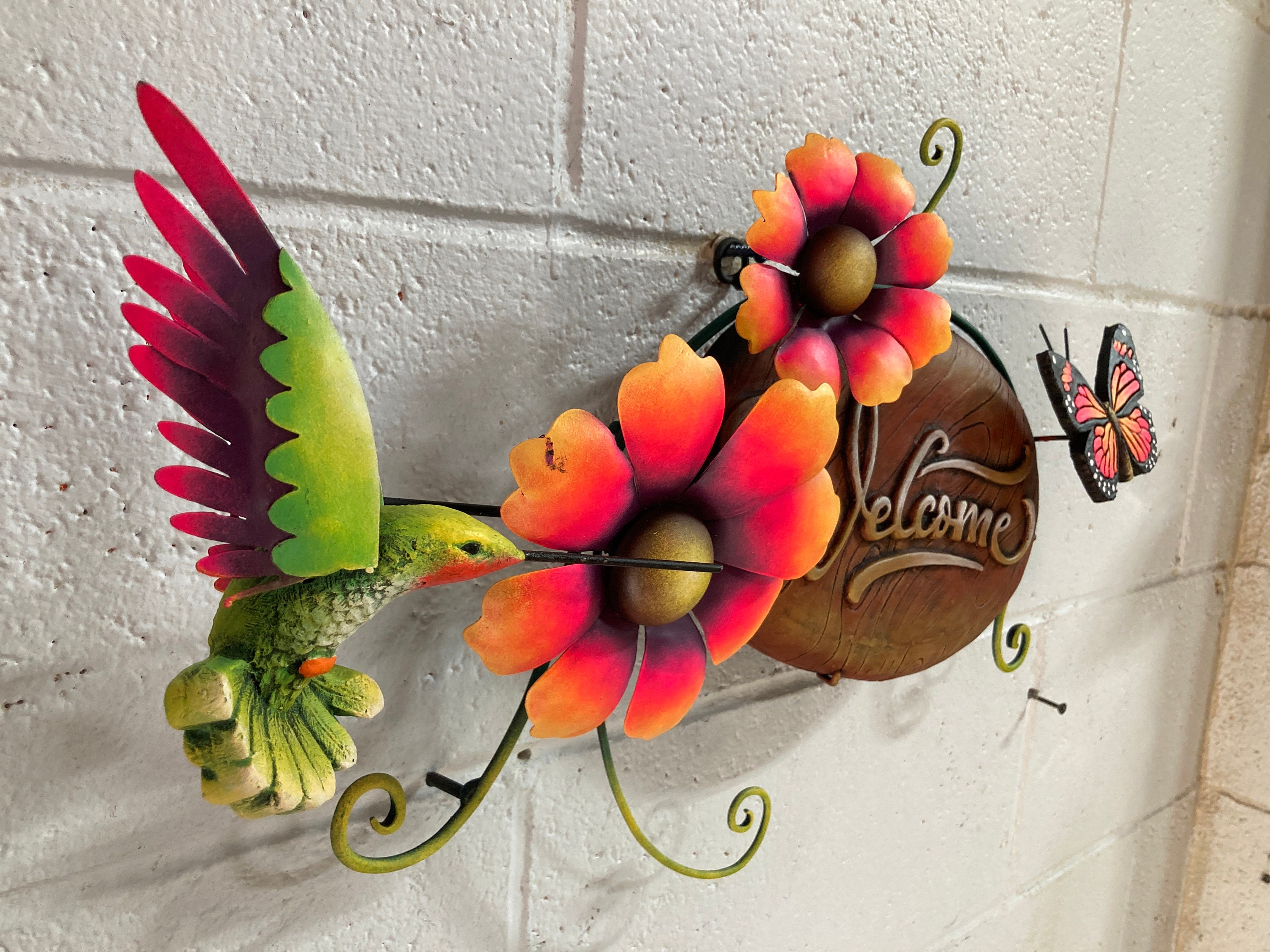 Hummingbird Welcome Sign. - Etsy