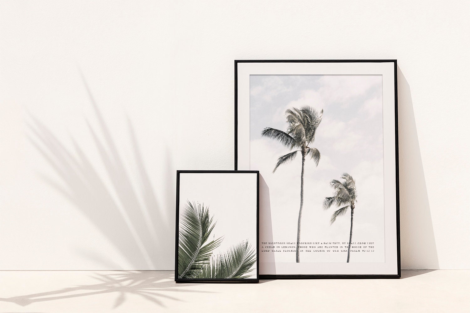 Palm Tree Bible Verse Wall Art Printable Tropical Beach - Etsy