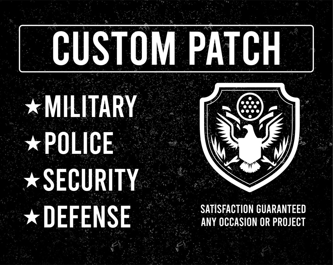 Custom Military Patch Design - Etsy Custom Military Patch Design - Etsy