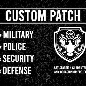 Custom Military Patch Design - Etsy
