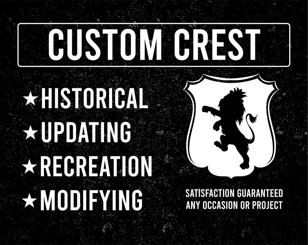 DIGITAL Professional Graphic Design Service, Custom Family Crest ...