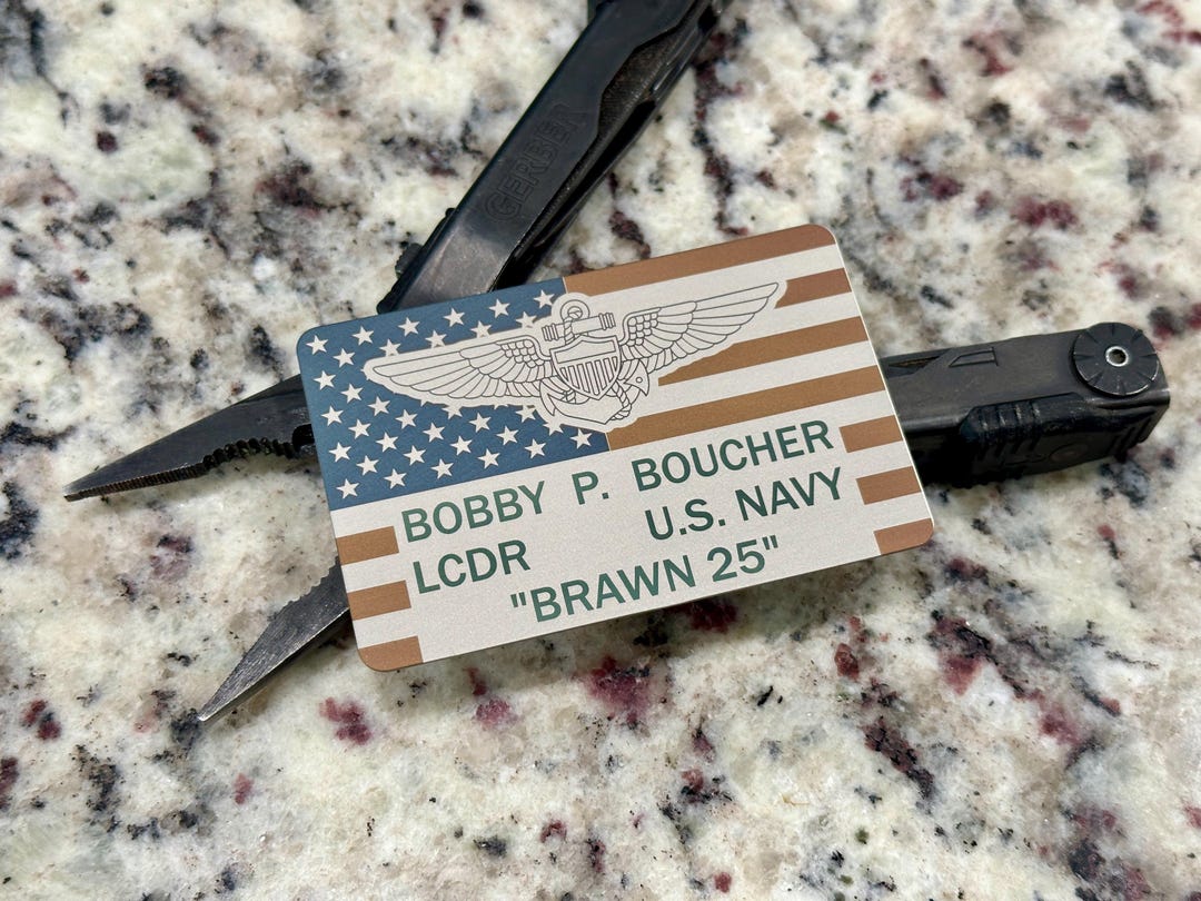 Modern US Navy Aviator Patch With Call Sign - Stainless Steel - USA - Etsy