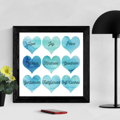 Watercolor Fruits of the Spirit Art - Etsy