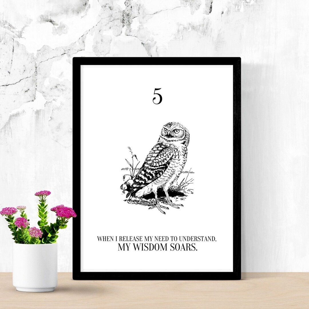 Enneagram 5 Animal Print | 8X10 INSTANT DOWNLOAD | Printable | Type ...