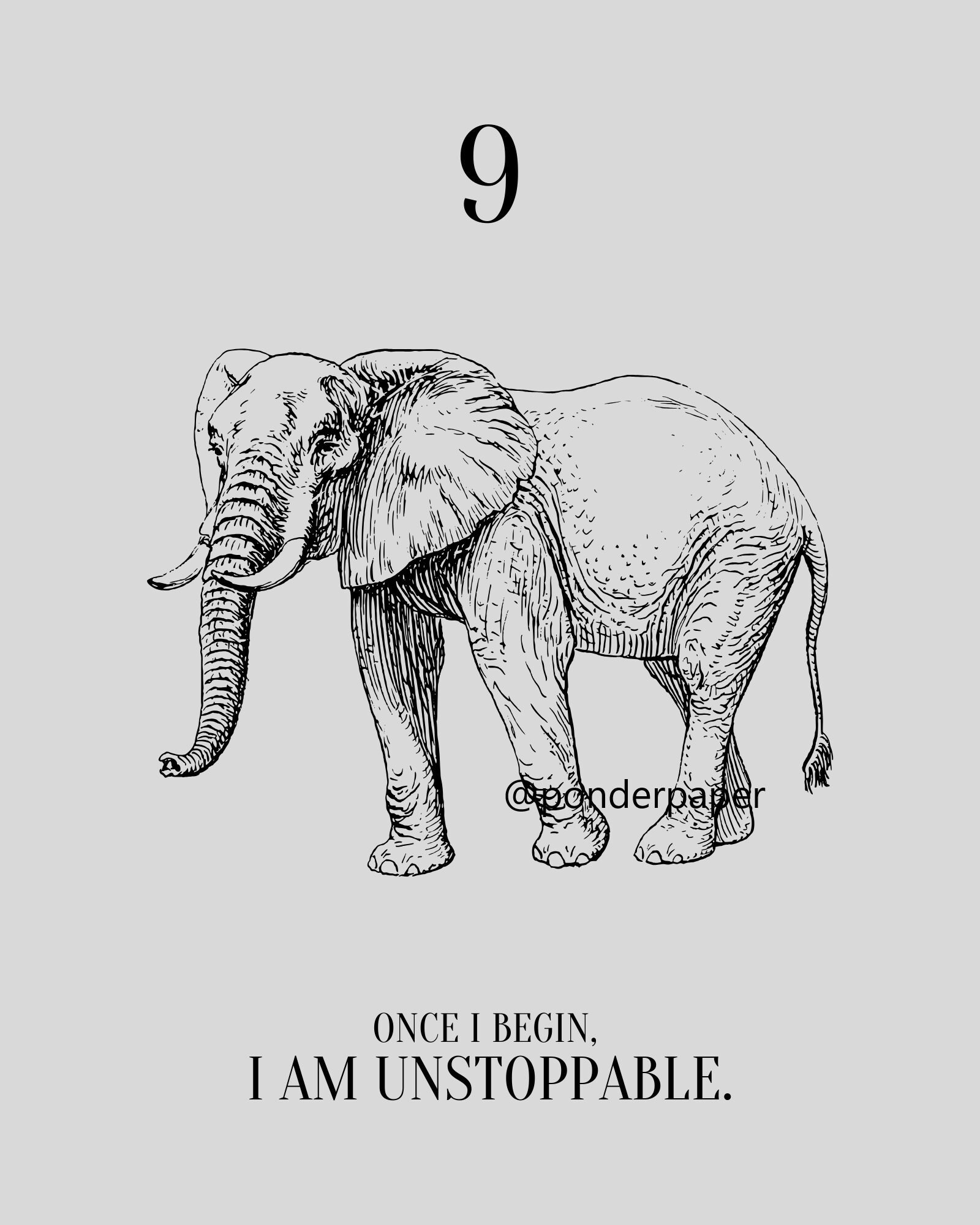 Enneagram 9 Animal Print | 8X10 INSTANT DOWNLOAD | Printable | Type ...
