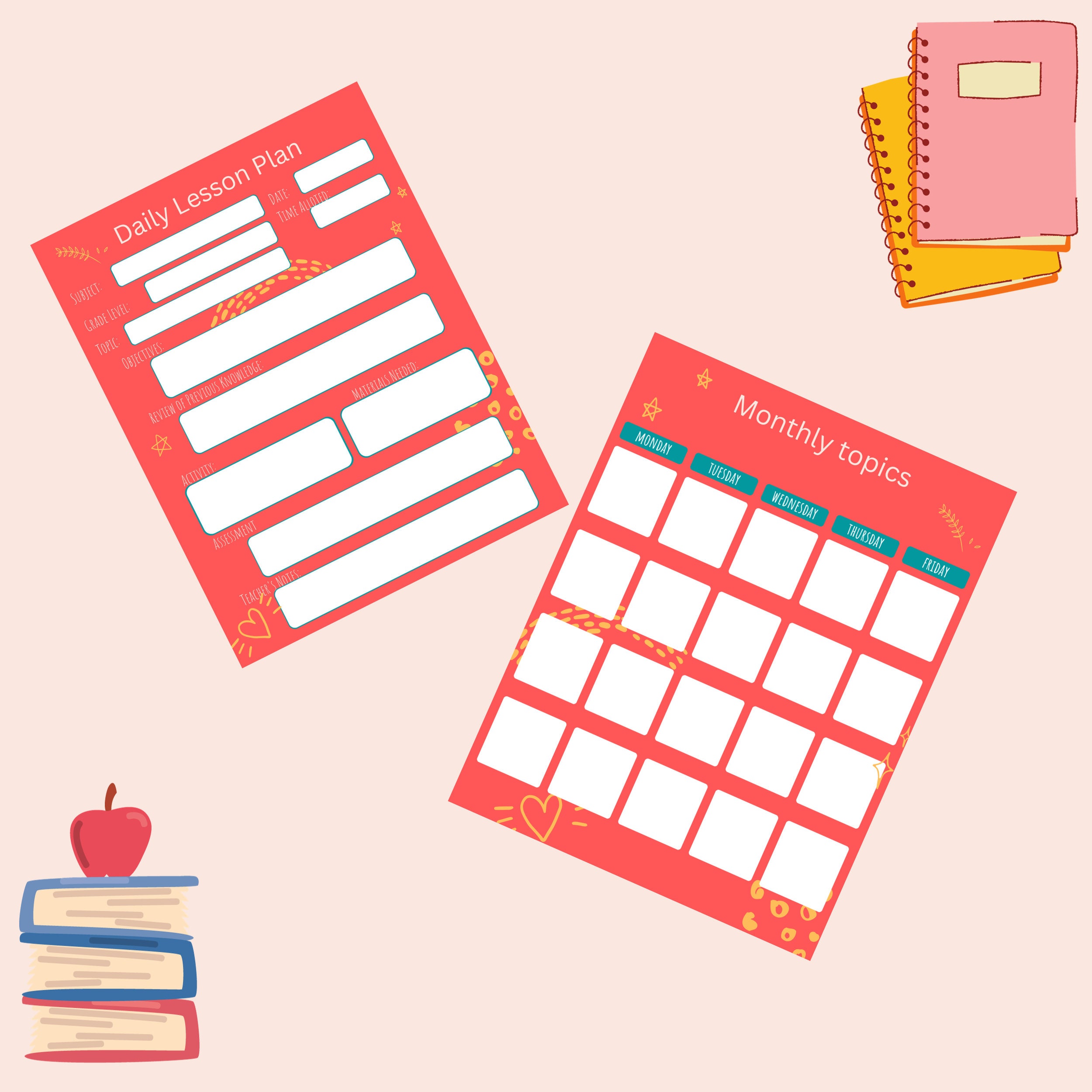 Comprehensive Teacher's Lesson Plan Streamline Your - Etsy