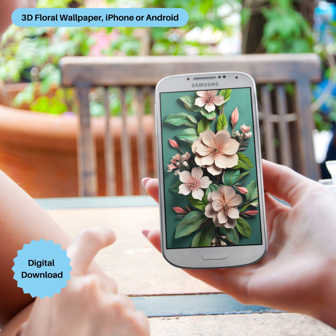 3D Floral Wallpaper - Elevate Your Smartphone With Stunning Flower Art ...